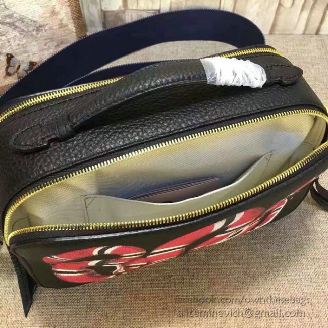 Gucci Snake Print Leather Top Handle Bag 453565 VS09653